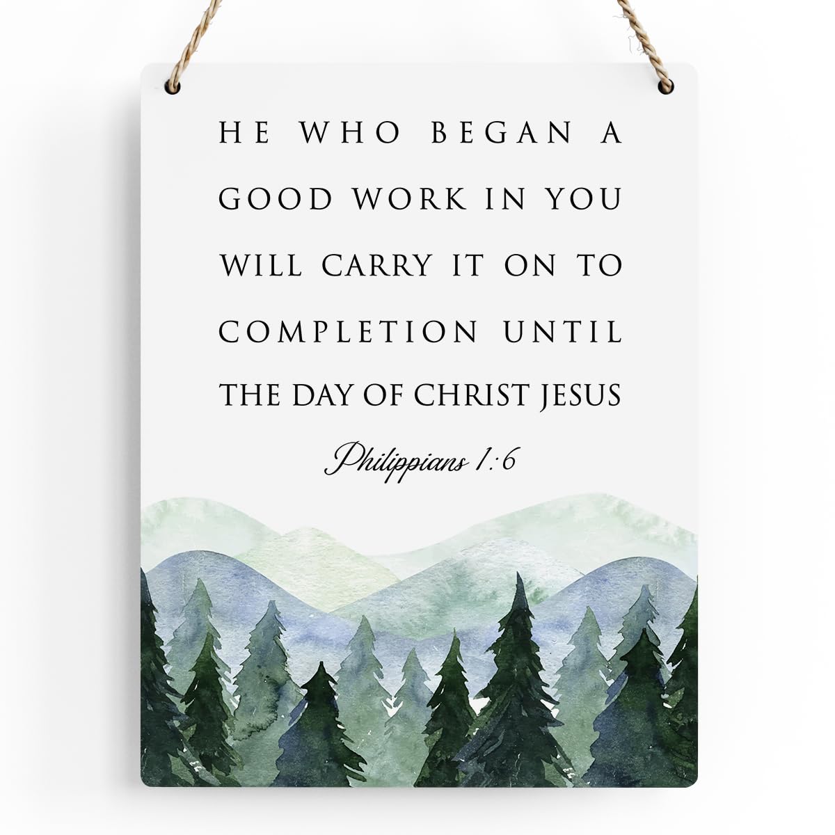 Amazon.com: Inspirational Scripture Wall Art Bible Verses Philippians 1 ...