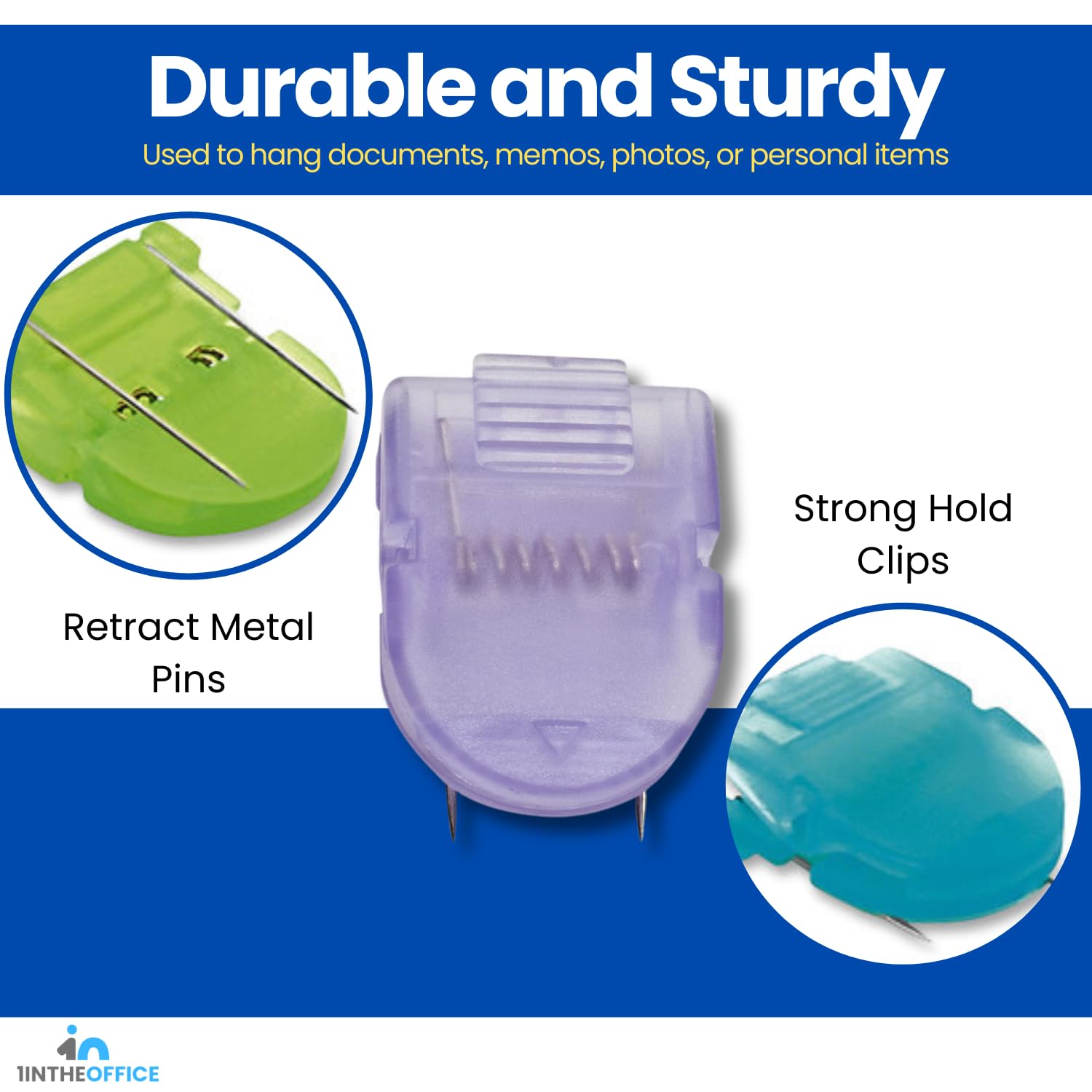 Snapklik.com : Cubicle Clips, Assorted Colors Cubicle Clips For Fabric ...