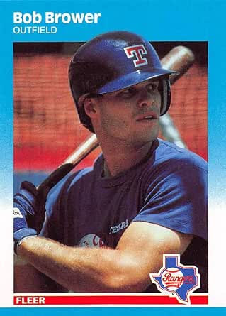 Amazon.com: 1987 Fleer Update Baseball Card #U-10 Bob Brower Texas ...