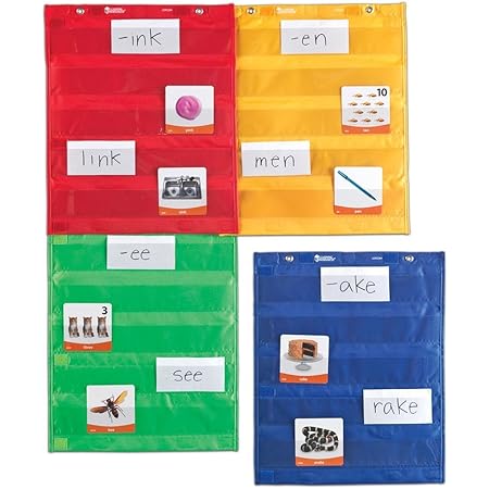 Amazon.com : Learning Resources Standard Pocket Chart, Classroom ...