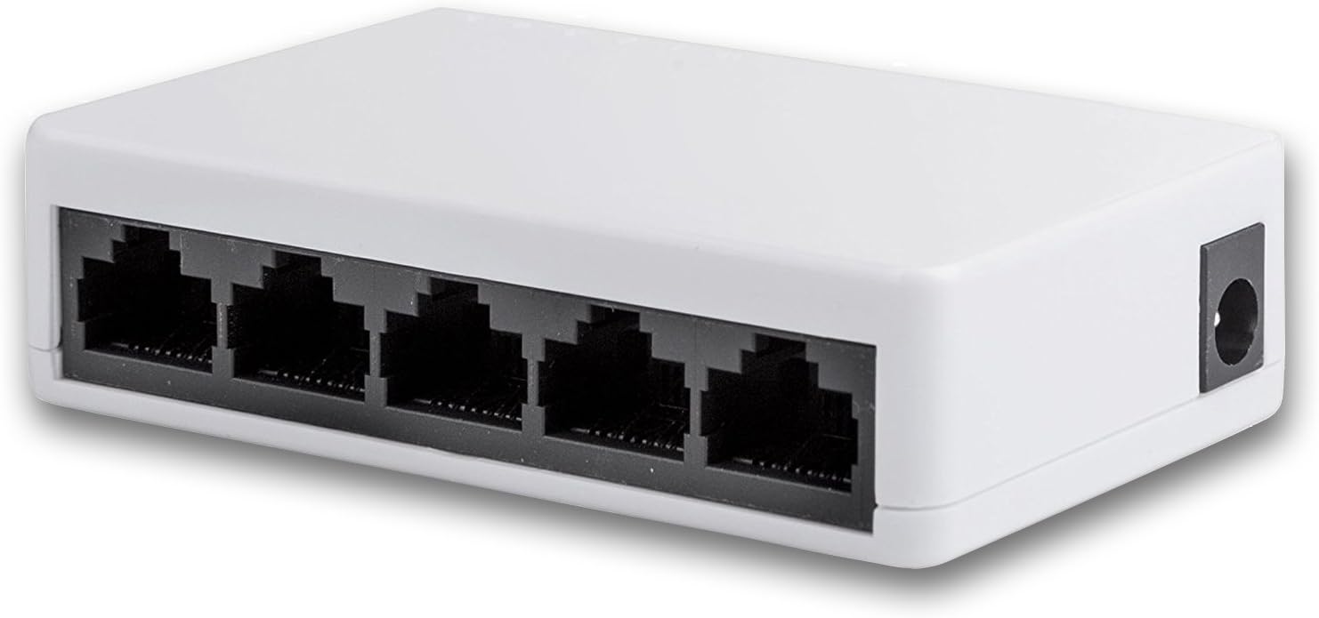 SeeKool Ethernet Switch 5 Ports RJ45 Mini Switch 10/100Mbps Commutateur ...
