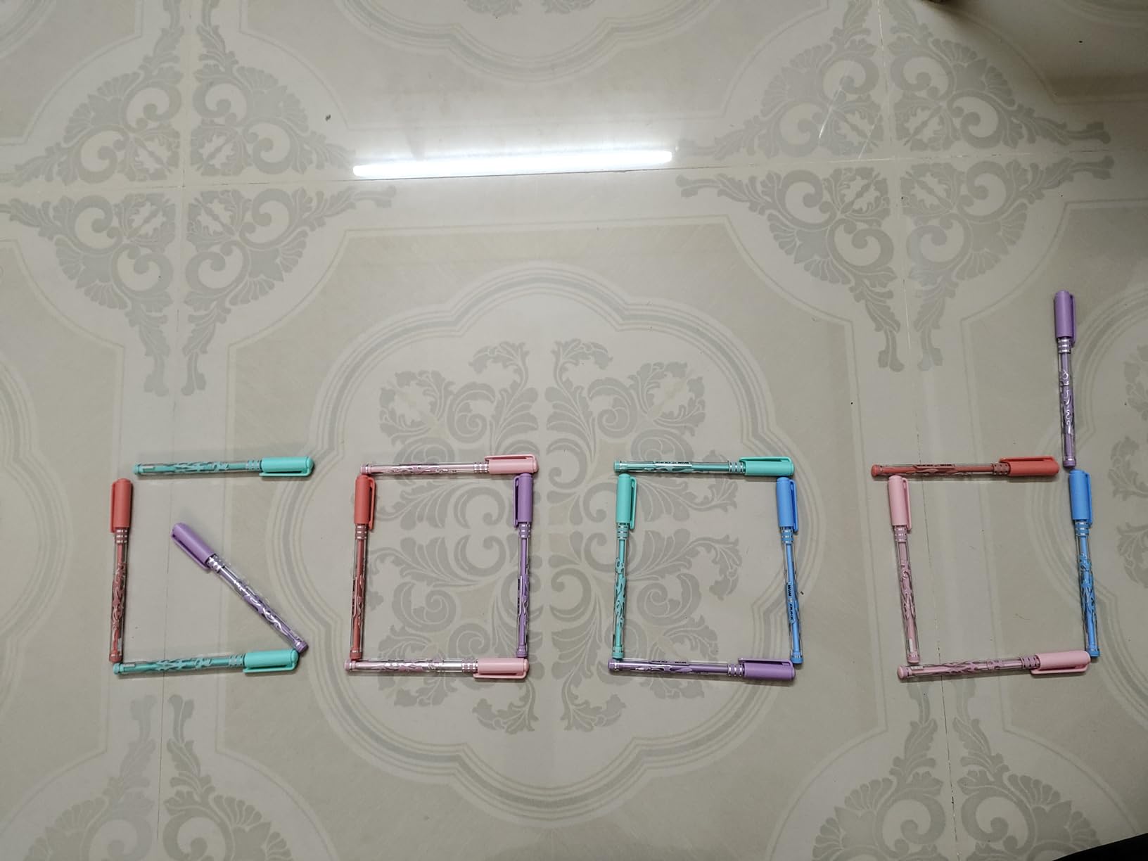 WIN Duke Ball Pens | 20 Blue Pens | Assorted Pastel Colours | Ball Pens ...