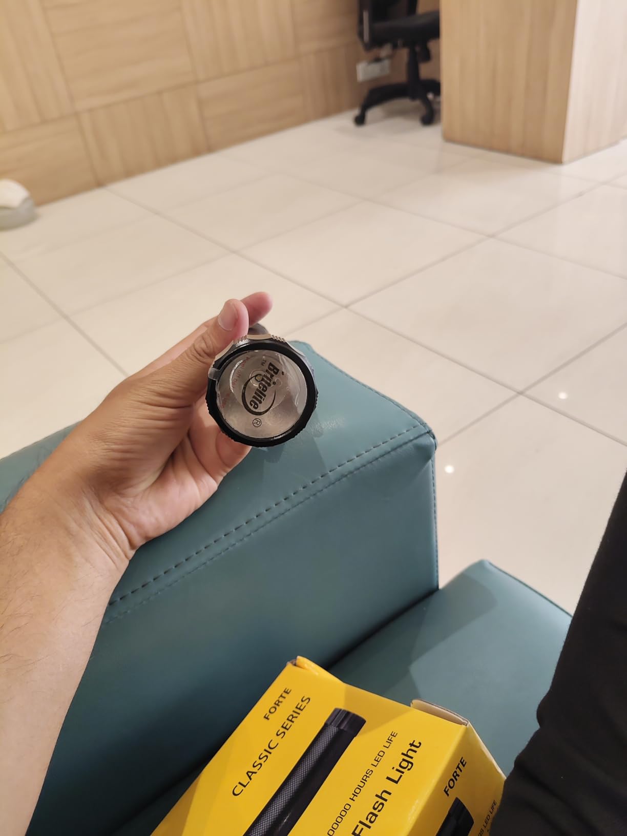 Brite lite USB Rechargeable Flashlight Torch Range 1200 metres : Amazon ...