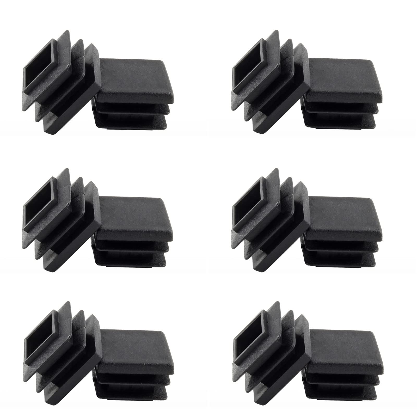 Snapklik.com : Uenhoy 30 Pcs 3/4" Square Plastic Plugs Insert End Caps ...