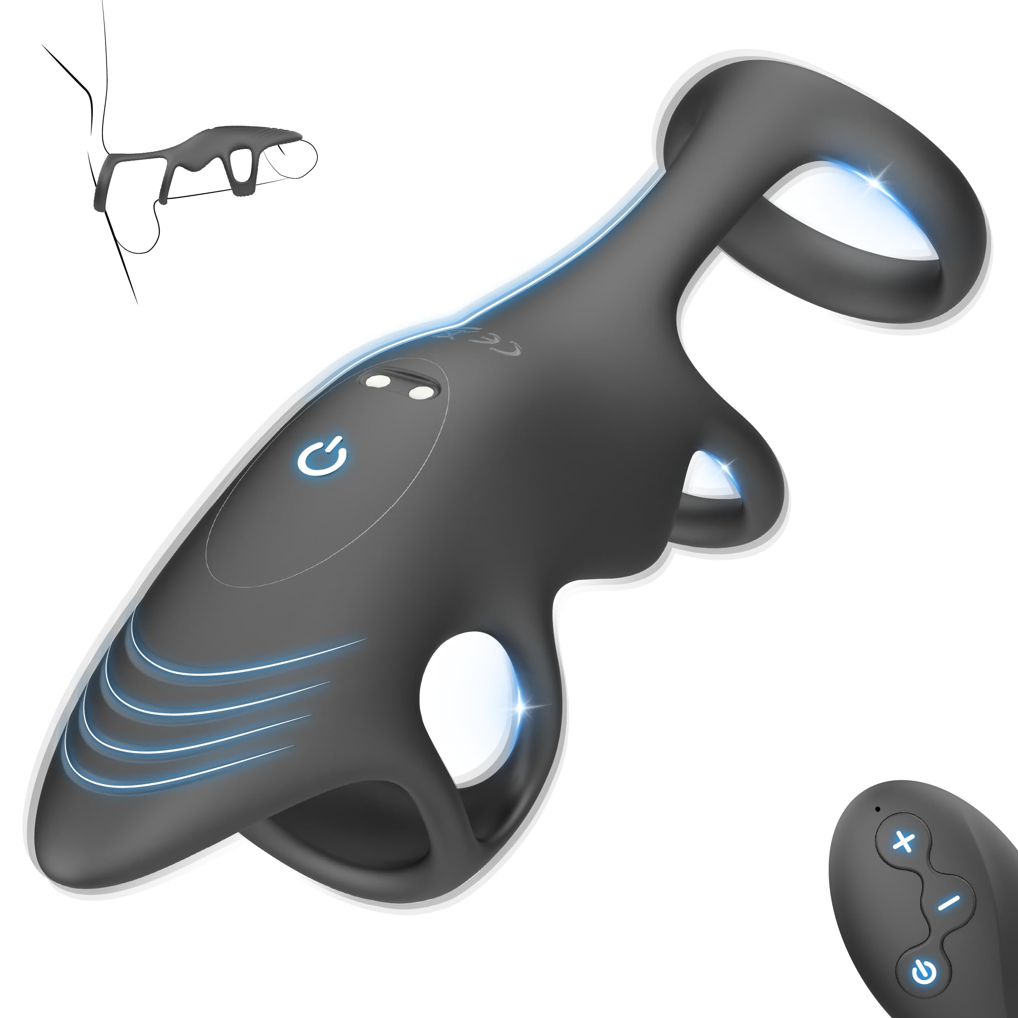 Amazon.com: Vibrating Cock Ring Sex Toys G-spot Stimulator with Remote ...