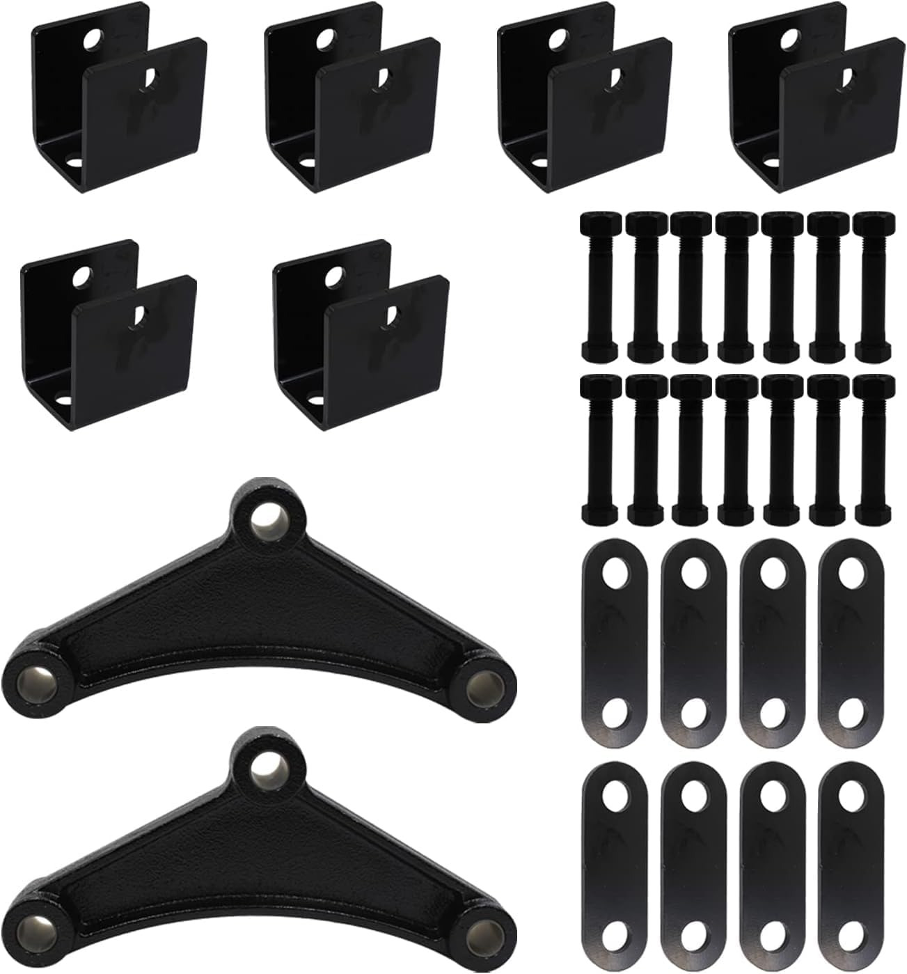 Amazon.com: LAFORMO New Trailer Axle Shackle Kit-New Black Trailer Leaf ...