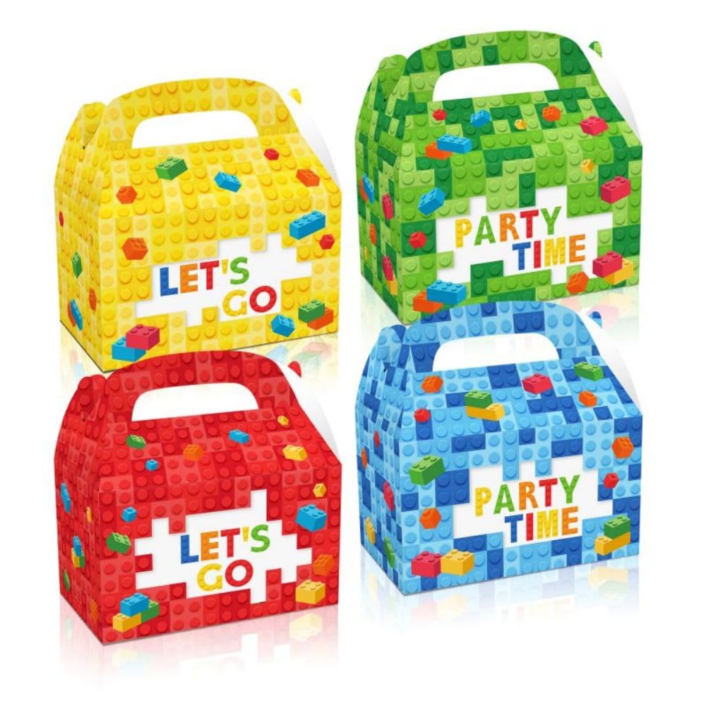 Amazon.com: 12Pcs Building Blocks Party Treat Gift Boxes Colorful ...