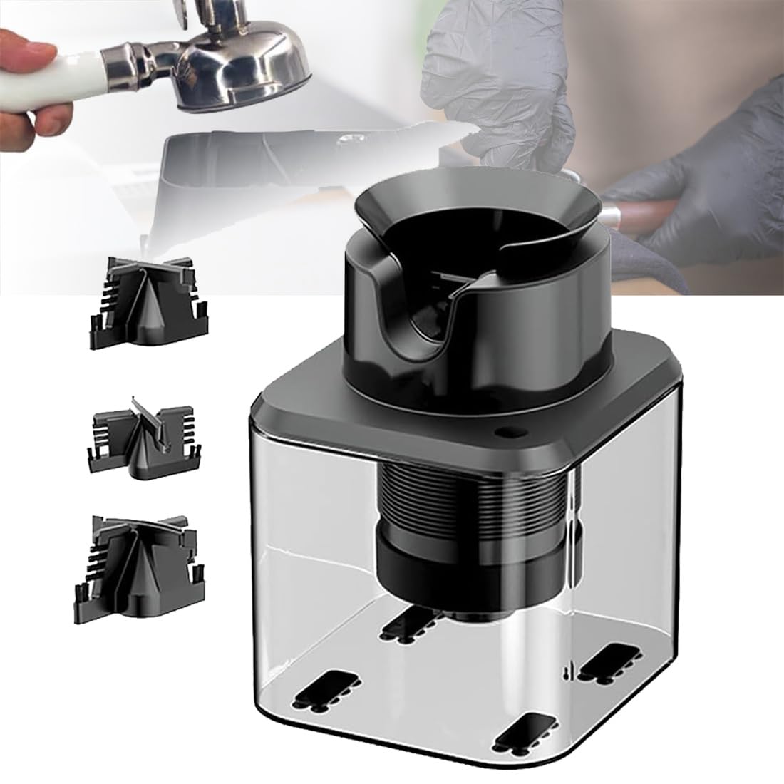 MaxtiL Electric Portafilter Cleaning Machine, 5 Seconds Fast Cleaning ...