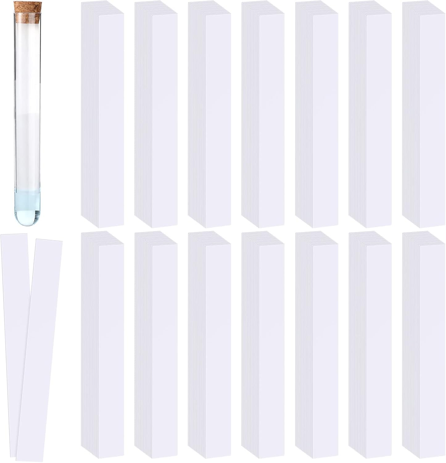Geyee 500 Pcs Grade 1 Chromatography Paper Strips, 6.3 x 0.79 Inches ...
