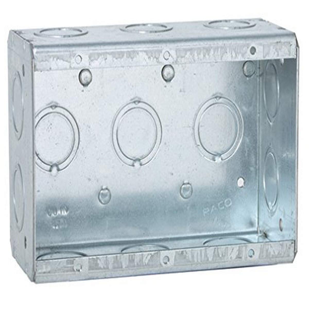 Hubbell-Raco 692 Masonry Box, 3 Gang, 2-1/2" Depth, 1/2" and 3/4 ...