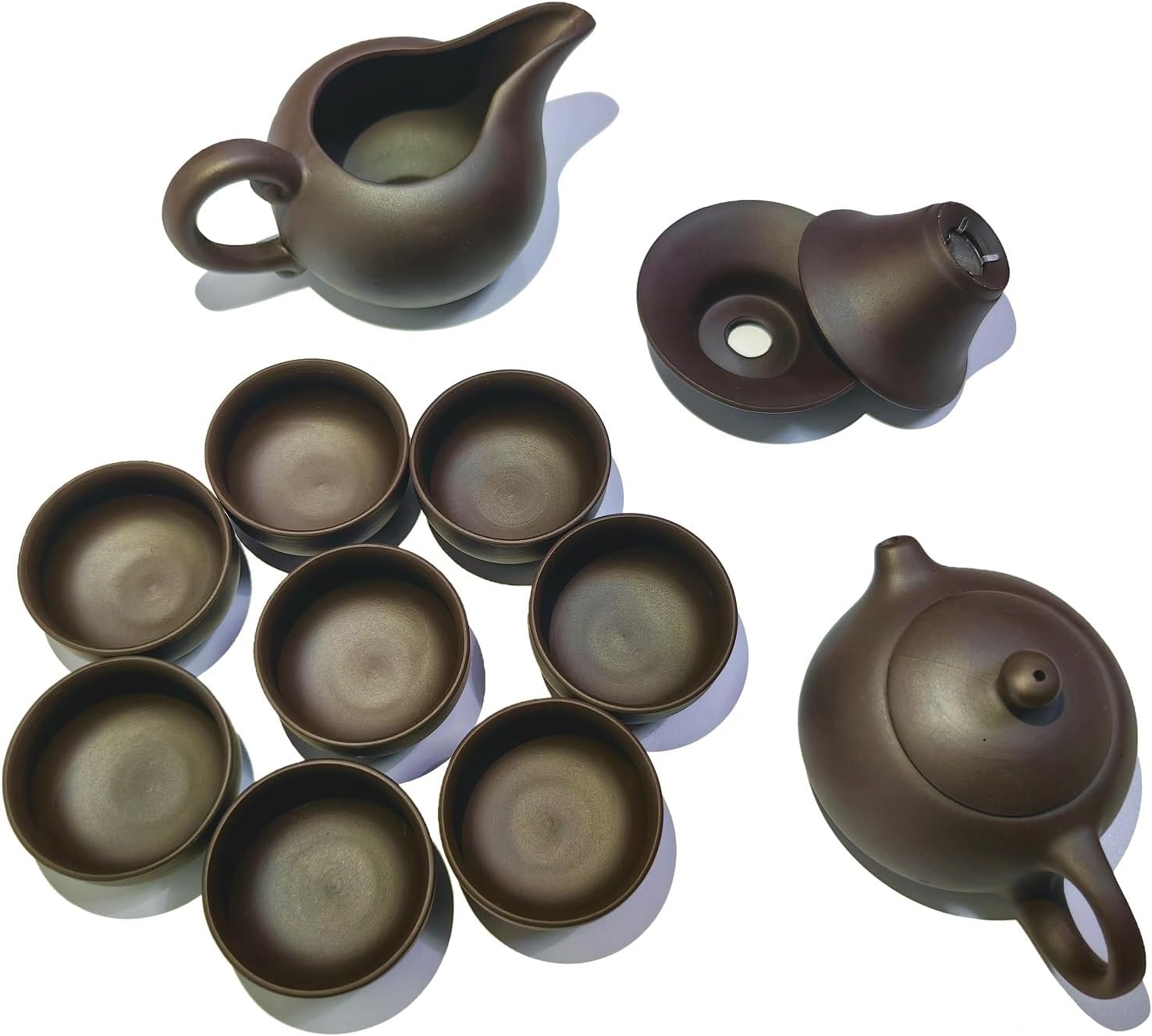 Amazon.com | Chinese Gongfu Tea Set Service Automatic Stone-Mill Pot ...