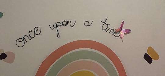 Amazon.com: Once Upon a Time Sign Nursery Wall Decor Playroom Decor ...