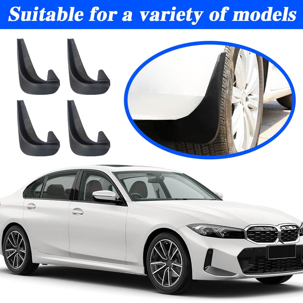 4PCS Car Mud Flaps, Mud Guard, Fender Guard, Splash Guard, Front & Rear ...