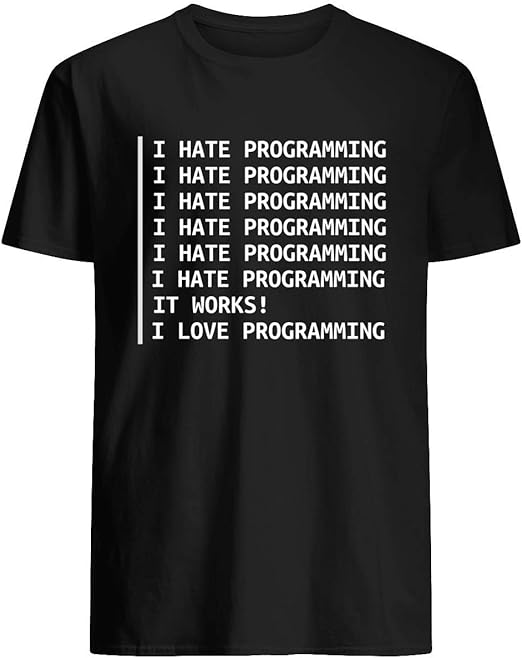 I Love Programming Funny T-Shirt : Amazon.de: Bekleidung