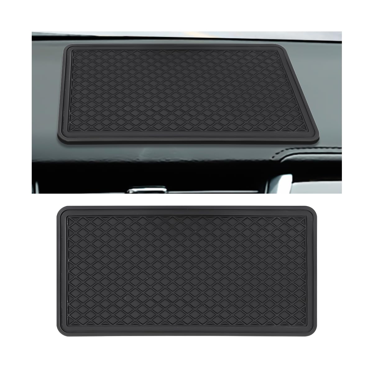 TSUGAMI Car Dashboard Anti-Slip Mat, Adhesive Vehicle Dash Rubber Pad ...