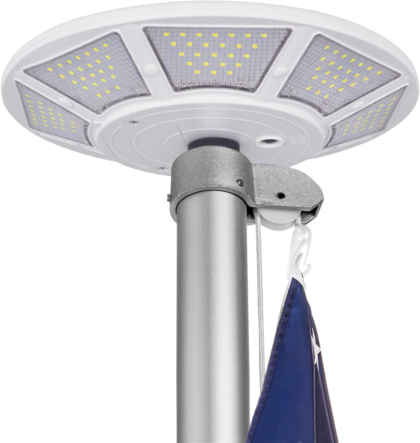 Amazon.com: Flag Pole Light Solar Powered + Flag Pole Eagle Topper, 200 ...