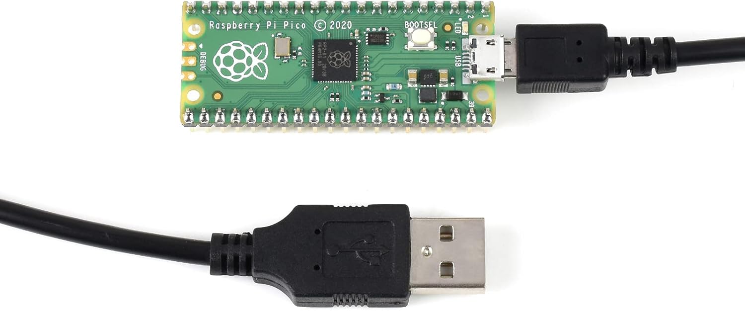 IBest Raspberry Pi Pico RP2040 Microcontroller board with Colourful Pre-Soldered Header Flexible ...