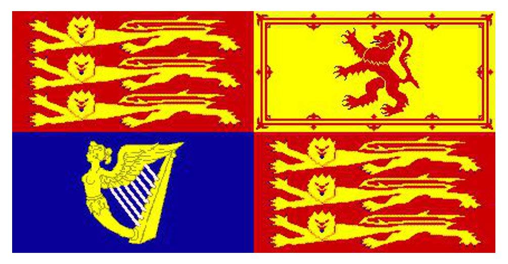 U.K Royal Standard Flag 5ft x 3ft : Amazon.co.uk: Garden