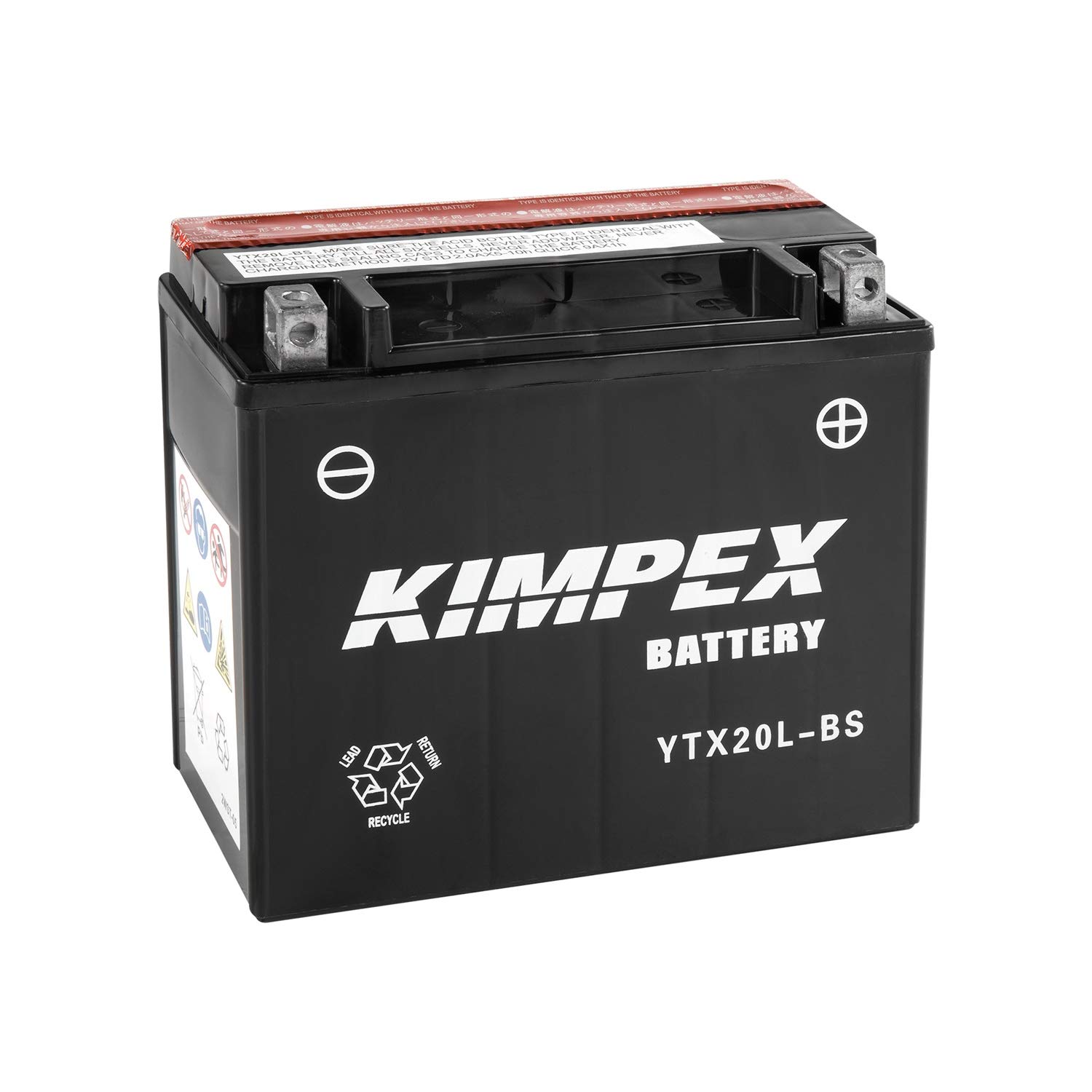 Kimpex Battery AGM YTX20L-BS, Batteries - Amazon Canada