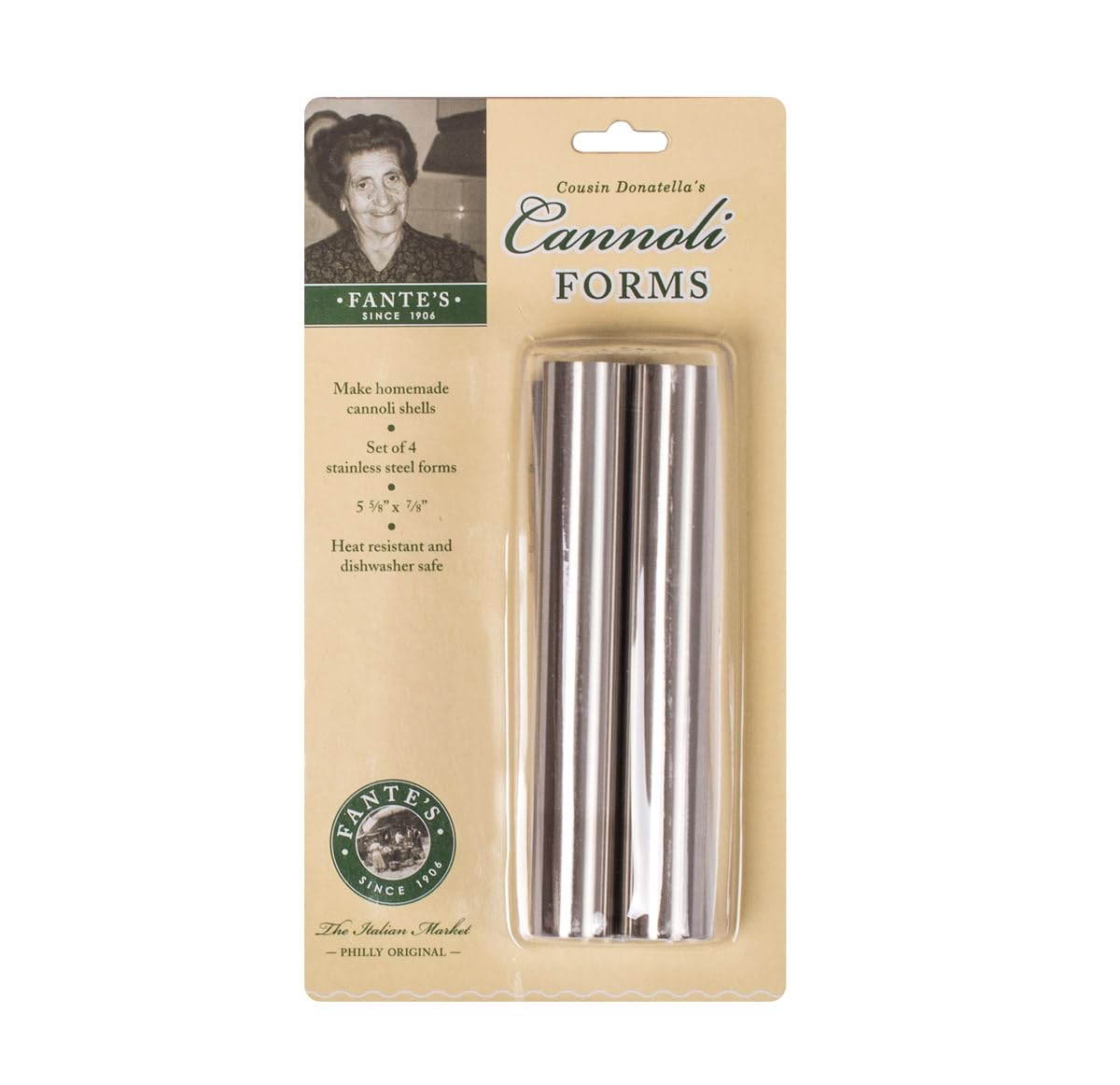 Snapklik.com : Fantes Cannoli Maker Forms, Stainless Steel, Set Of 4 ...