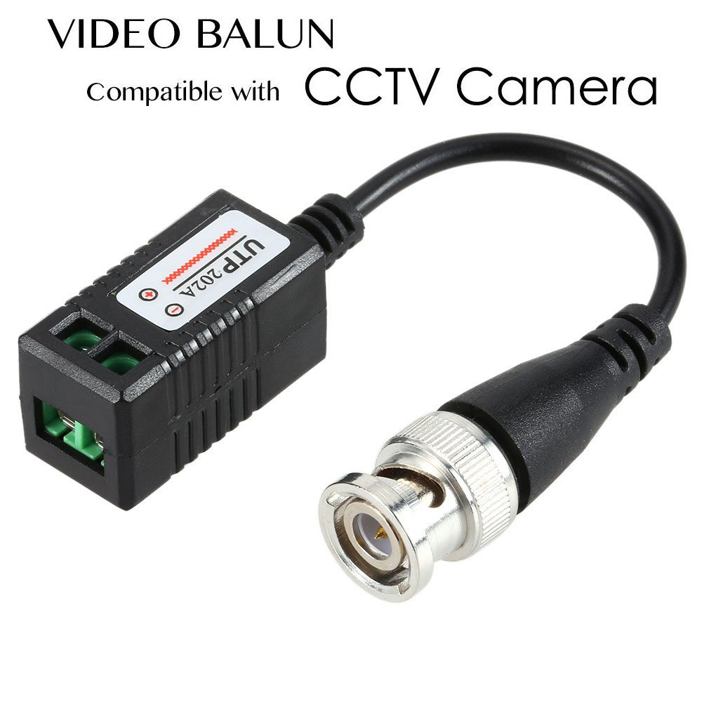 Buy Maxmoral 4 Pairs Gold Plated BNC Video Balun Transceiver Connector ...