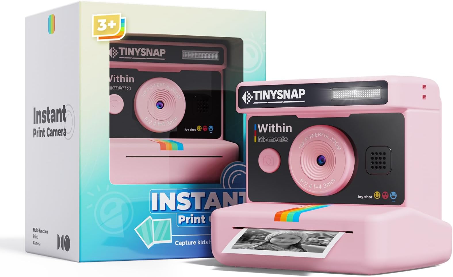 Amazon.com: HiMont Kids Camera Instant Print, 1080P HD Instant Print ...