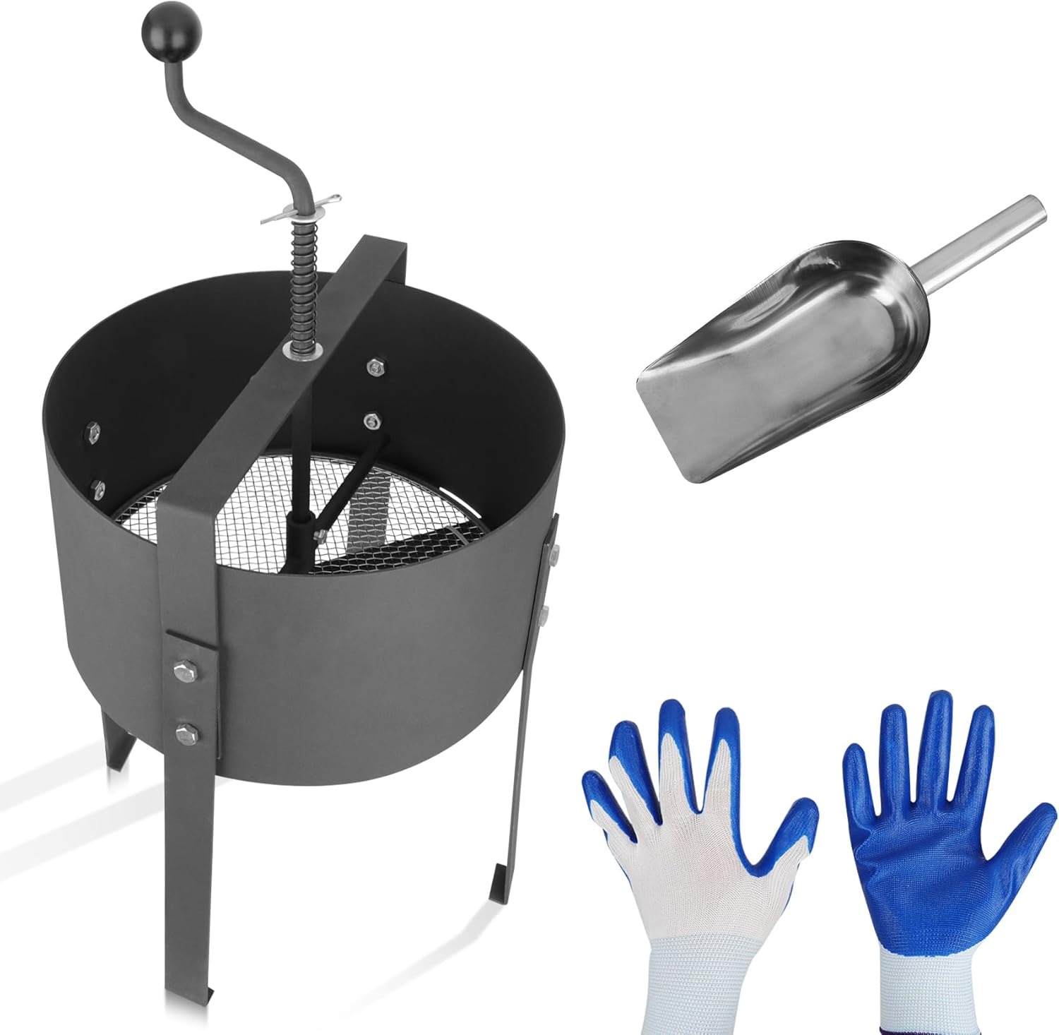 Amazon.com: Rotary Soil Sifter Dirt Garden Sieve Soil Sifter,Sifting ...