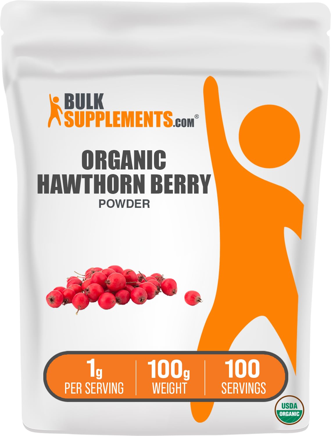 Amazon.com: BulkSupplements.com Organic Hawthorn Berry Powder ...