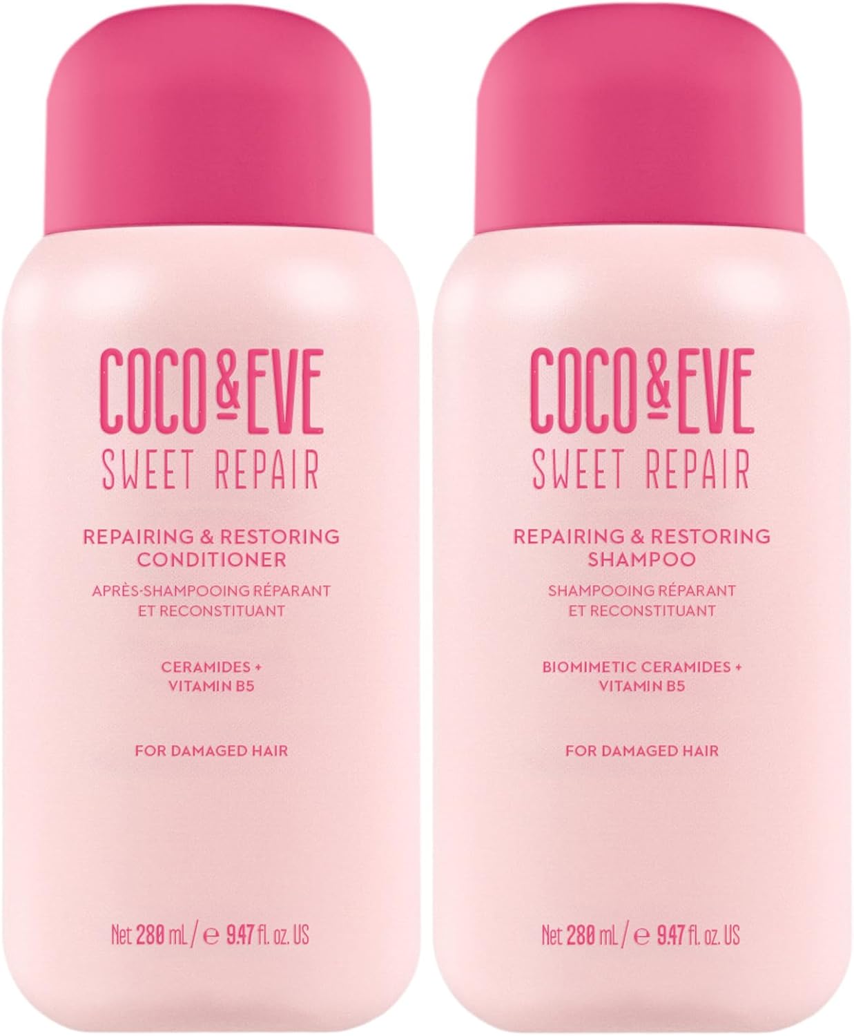Coco & Eve Repair & Restore Shampoo & Conditioner Bundle. Hydrating & Strengthening Set for ...