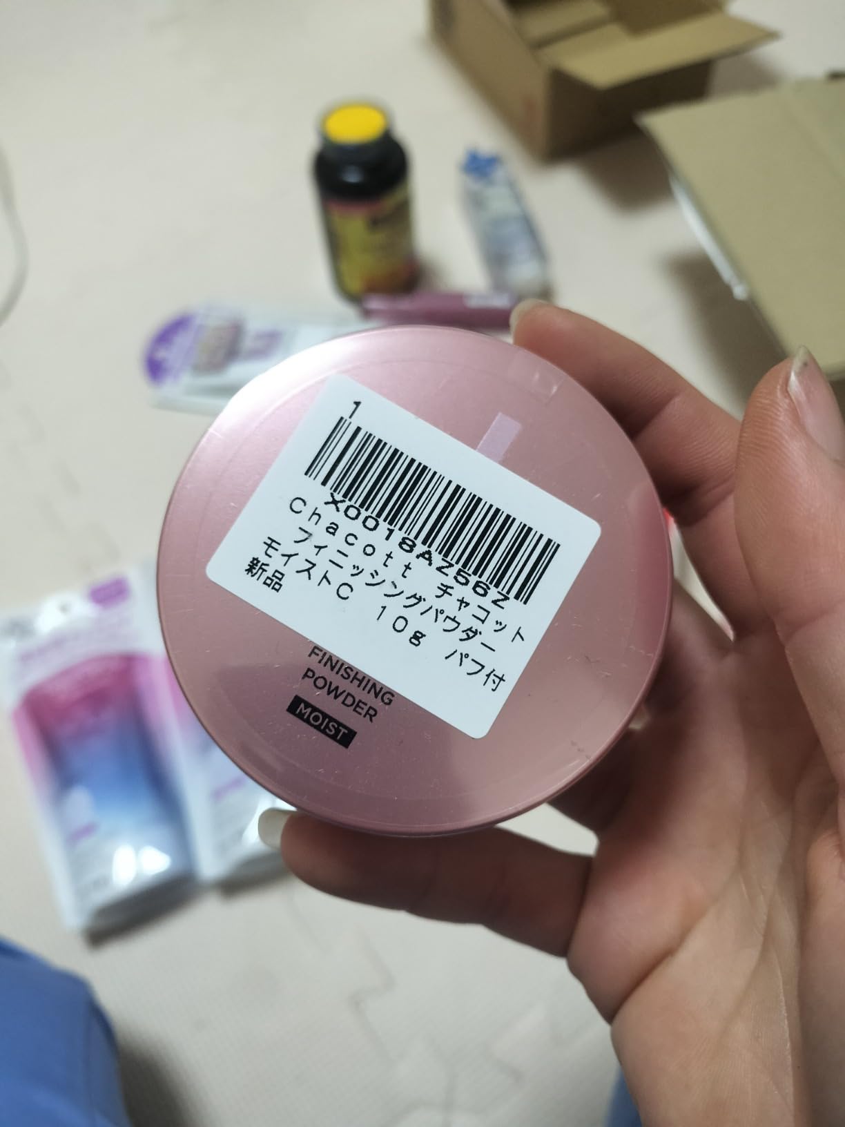 Amazon | Chacott チャコット フィニッシングパウダー モイストC 10g パフ付き カラーコントロール 保湿 カラー：780 パールピンク | チャコット | フェイスパウダー 通販