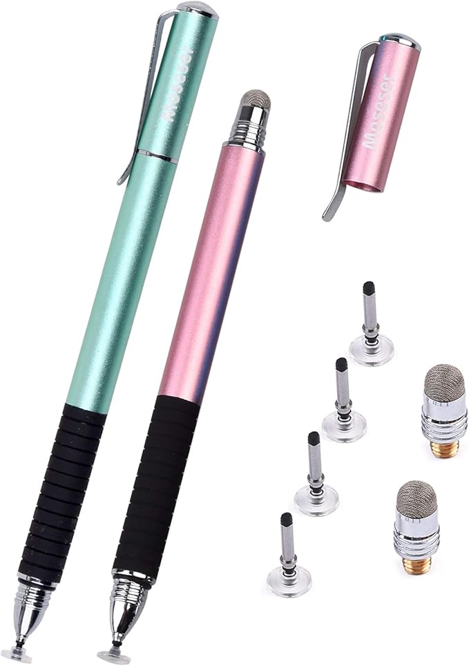 Moseser Universal Stylus,[2-in-1] Disc Stylus Pen 2020 Updated Touch ...