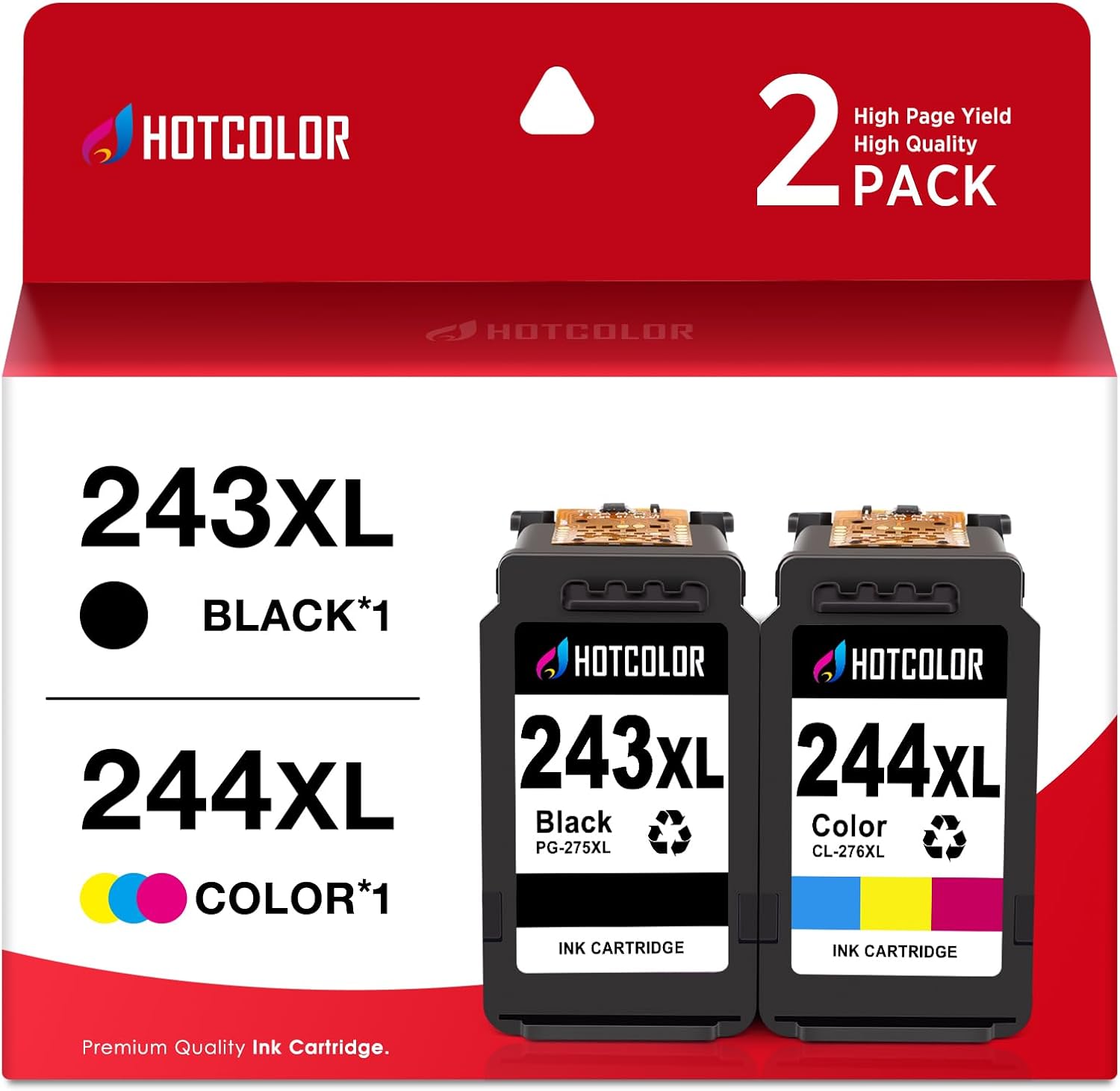 HOTCOLOR ts3420 Lot de 2 cartouches d'encre de rechange pour Canon Ink ...