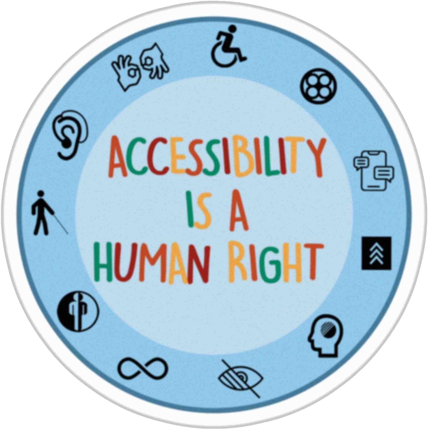 Amazon.com: Human Right Sticker Accessibility is A Human Right Sticker ...