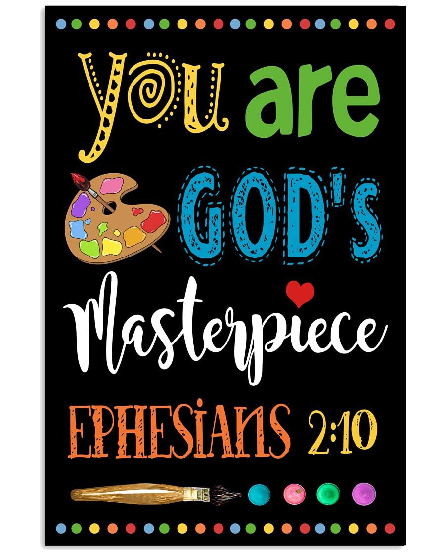 Amazon.com: You Are God's Masterpiece Poster/Canvas-Art Picture Home ...