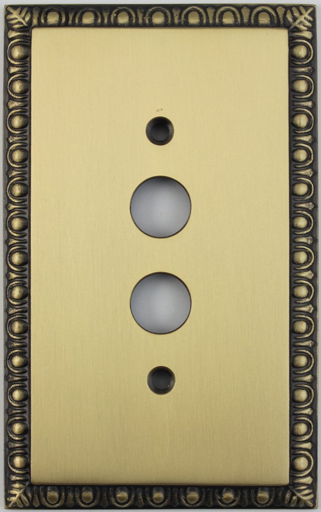 Egg & Dart Antique Brass 1 Gang Push Button Light Switch Plate - Amazon.com