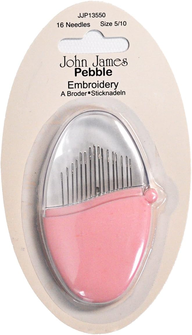 Amazon.com: John James Pebble Embroidery Needles Assorted Sizes 5/10 ...