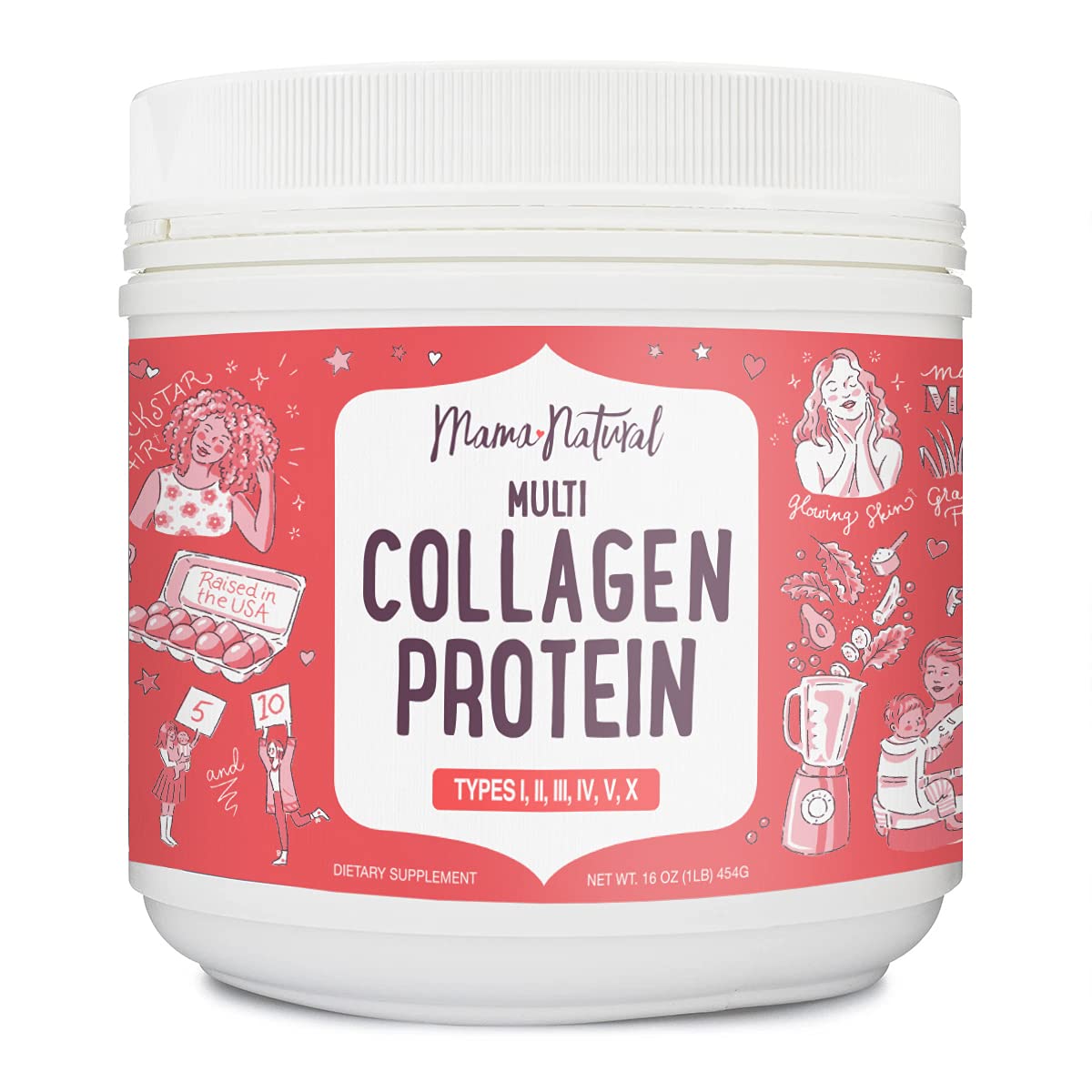 Buy Multi Collagen Protein Powder Type I II III IV V X - Unflavored ...