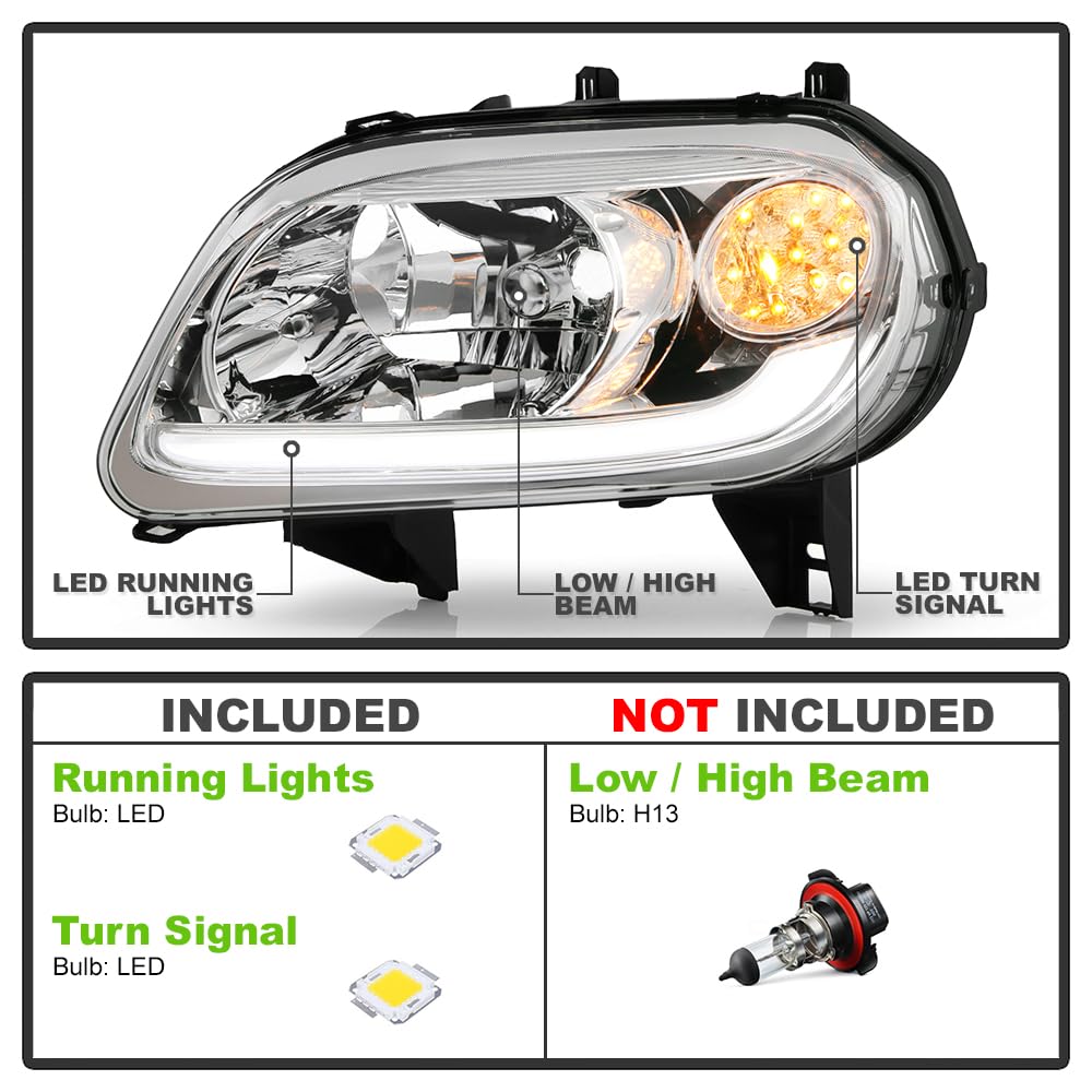 Snapklik.com : For 2006-2011 Chevy HHR Upgrade Style Chrome Housing LED ...