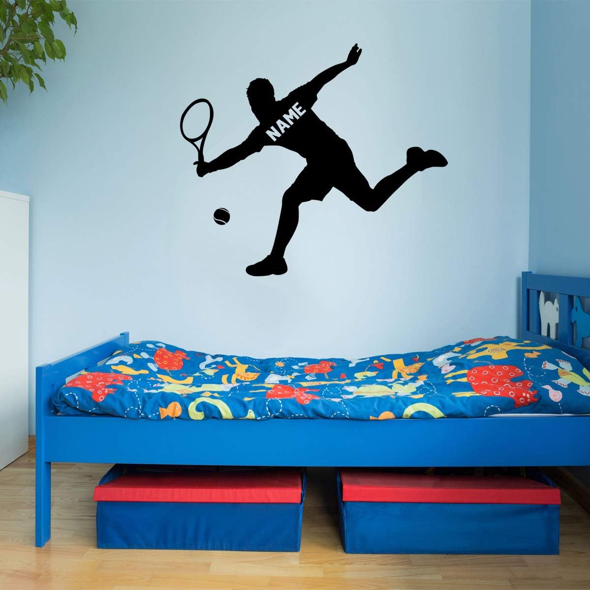 VWAQ – Adhesivo decorativo para pared, diseño de jugador de tenis ...