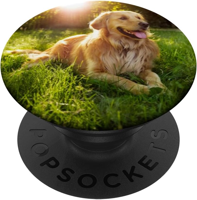 Amazon.com: Golden Retriever Puppy PopSockets Standard PopGrip : Cell ...