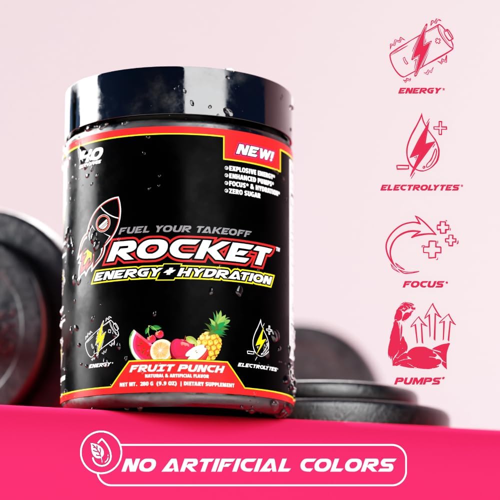 Rocket Pre Workout – Bombas masivas – Enfoque de cohete – Energía ...