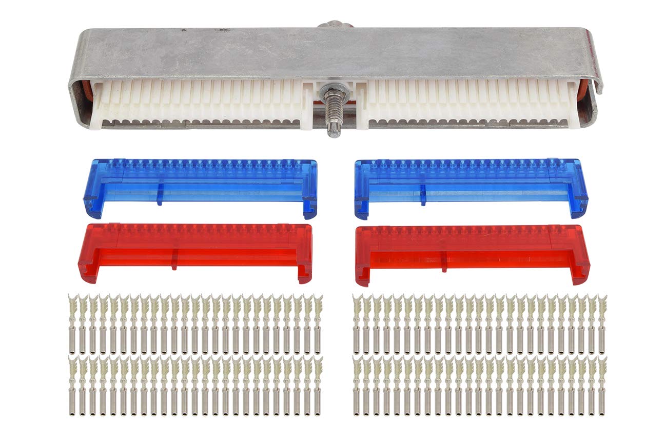 Buy ICT Billet LS Gen 3 ECM Engine Computer Connector Kit Blue Red P01 ...