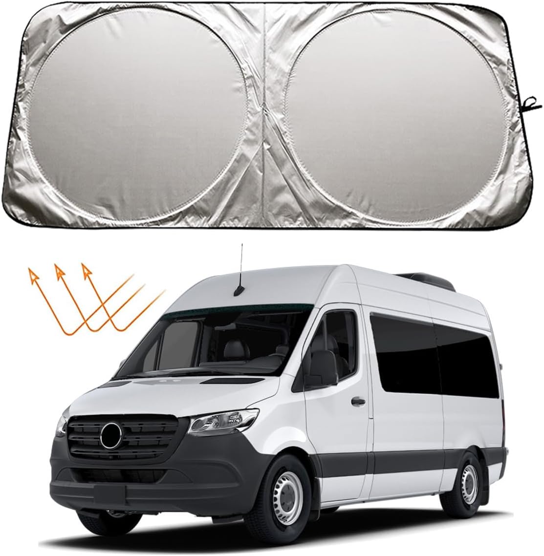 Amazon.com: XHRING Windshield Sun Shade Sunshade for Mercedes Benz ...