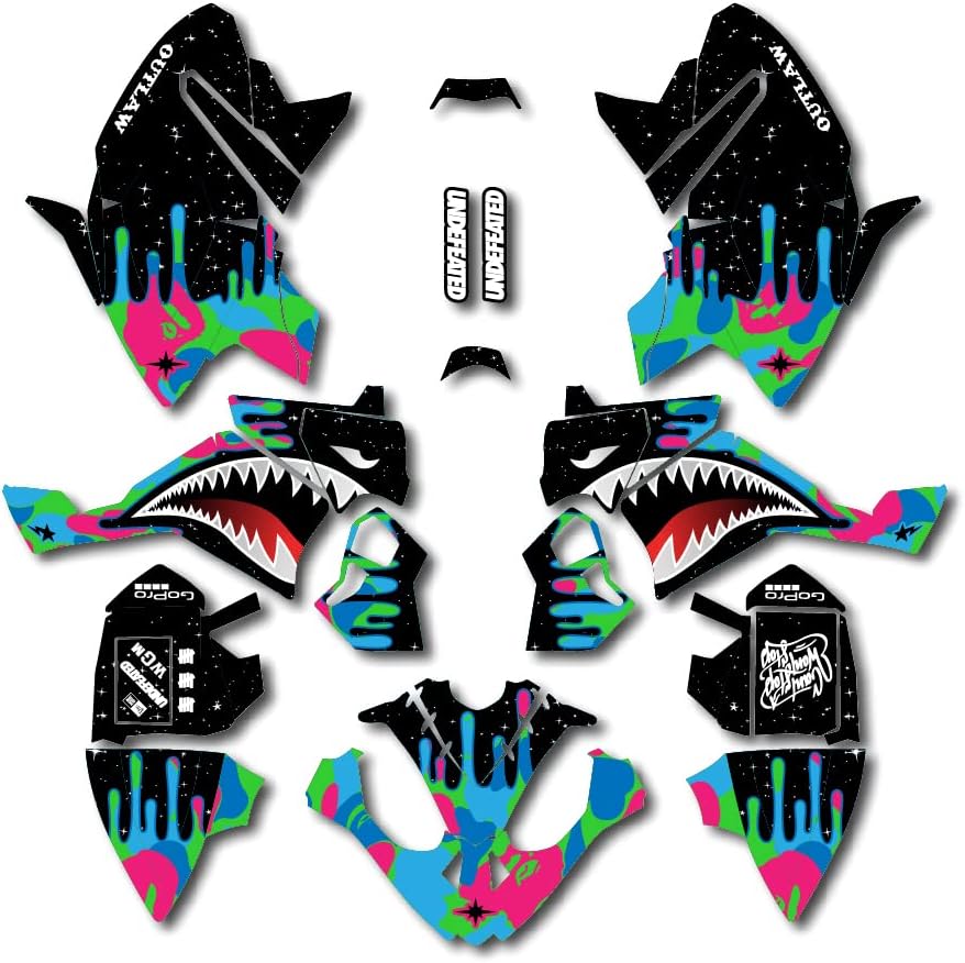 Amazon.com: CMGK Savage Graphics Kit Fits Polaris Outlaw 90 110 ATV ...