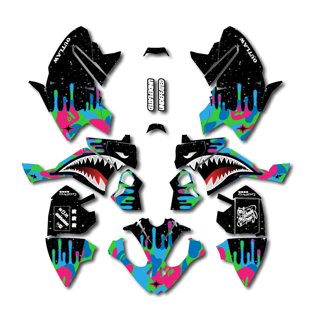 Amazon.com: CMGK Savage Graphics Kit Fits Polaris Outlaw 90 110 ATV ...