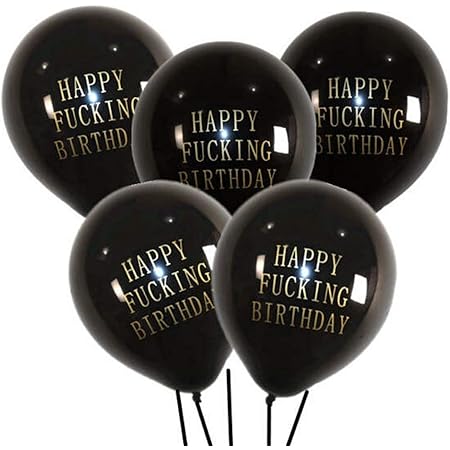 Funny Party Pieces Abusive Birthday Balloons - Pack Of 12 Different ...