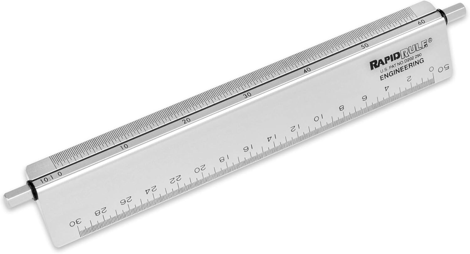 Amazon.com : Alumicolor Rapid Rule Professional Drafting Scale w ...