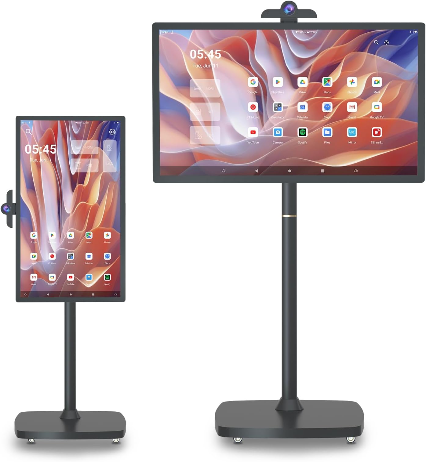 Amazon.com: pikiu 32 Inch Portable TV Touch Smart Monitor 1080P 8GRAM ...