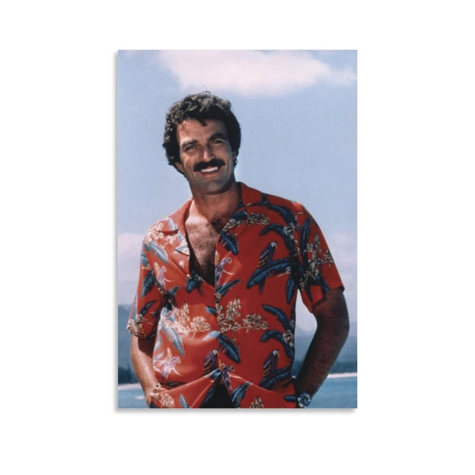 Tom Selleck Magnum Pi Posters Tom Selleck Moustache Pun Birthday Card,