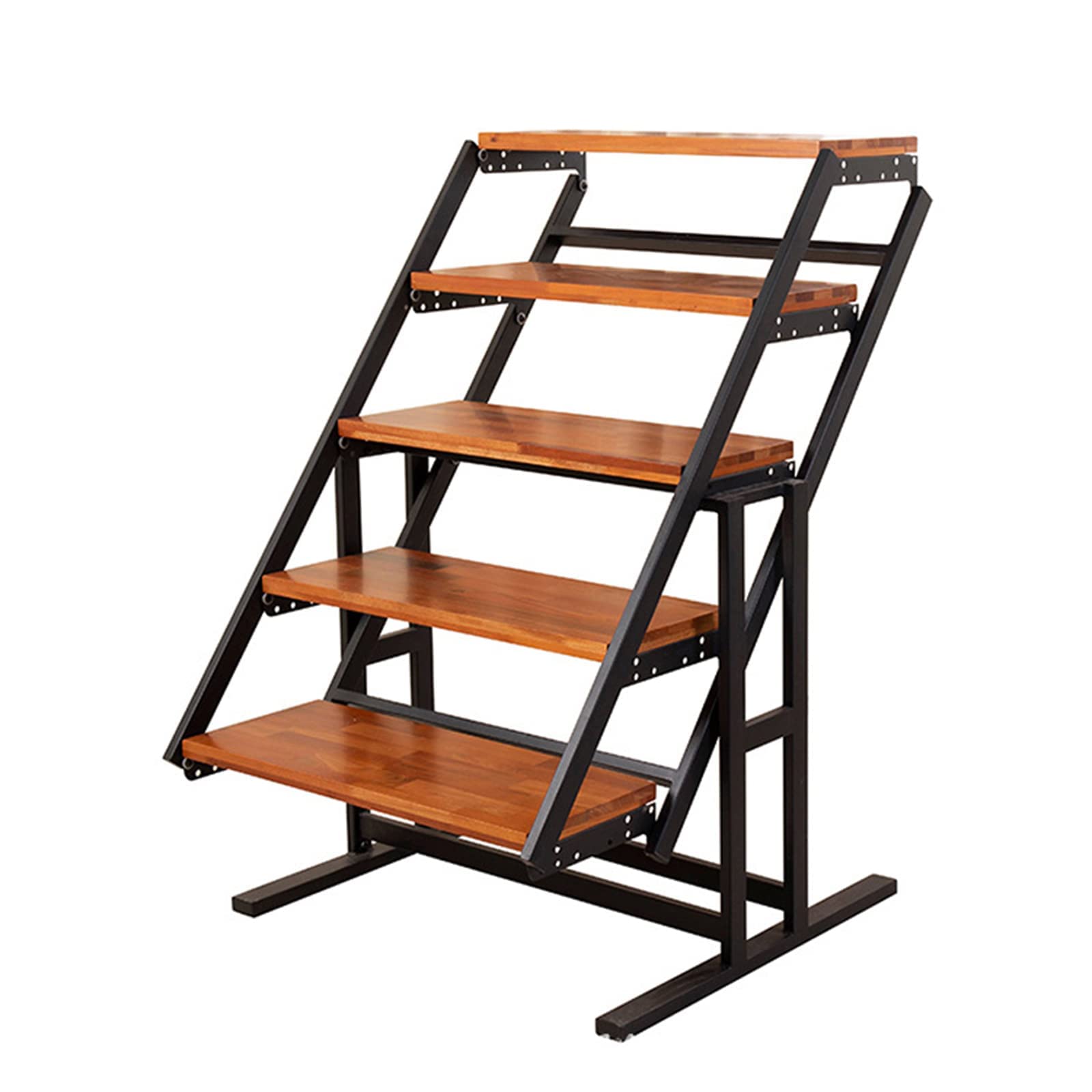 Buy Space Saving Convertible Shelf Table with Adjustable Shelves, 2 in ...